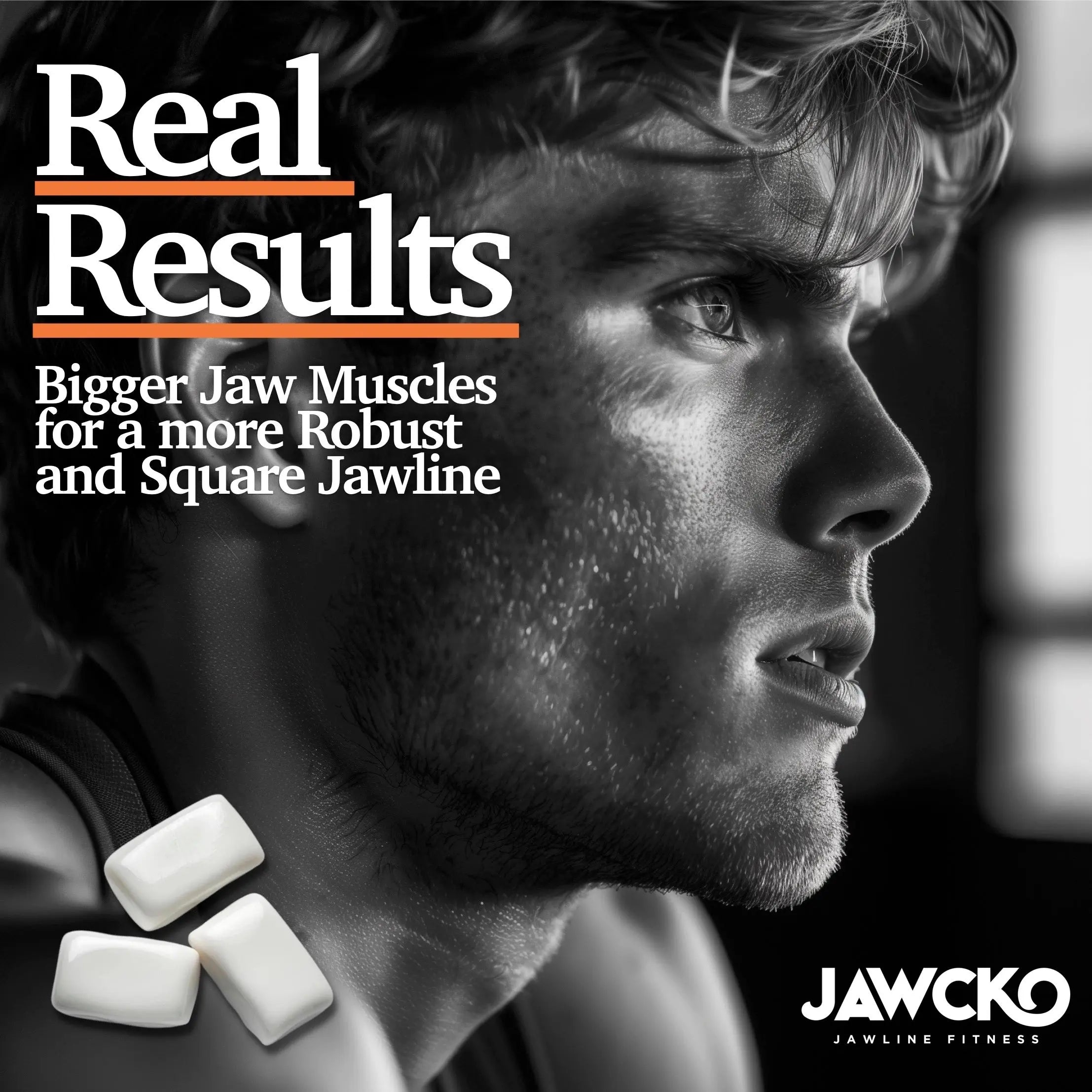 JAWCKO Jawline Chewing Gum, Muscle Mango | Ultra-Tough Fitness Jaw Gum ...